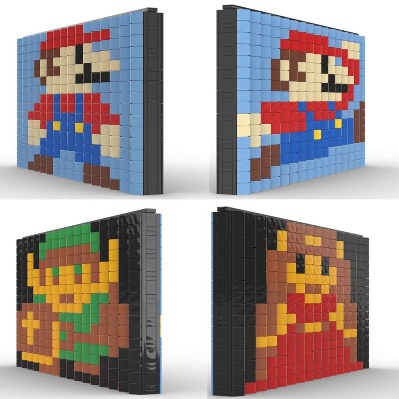 LEGO MOC 8-bit tribute magic mosaic (check out the video) by williweb ...