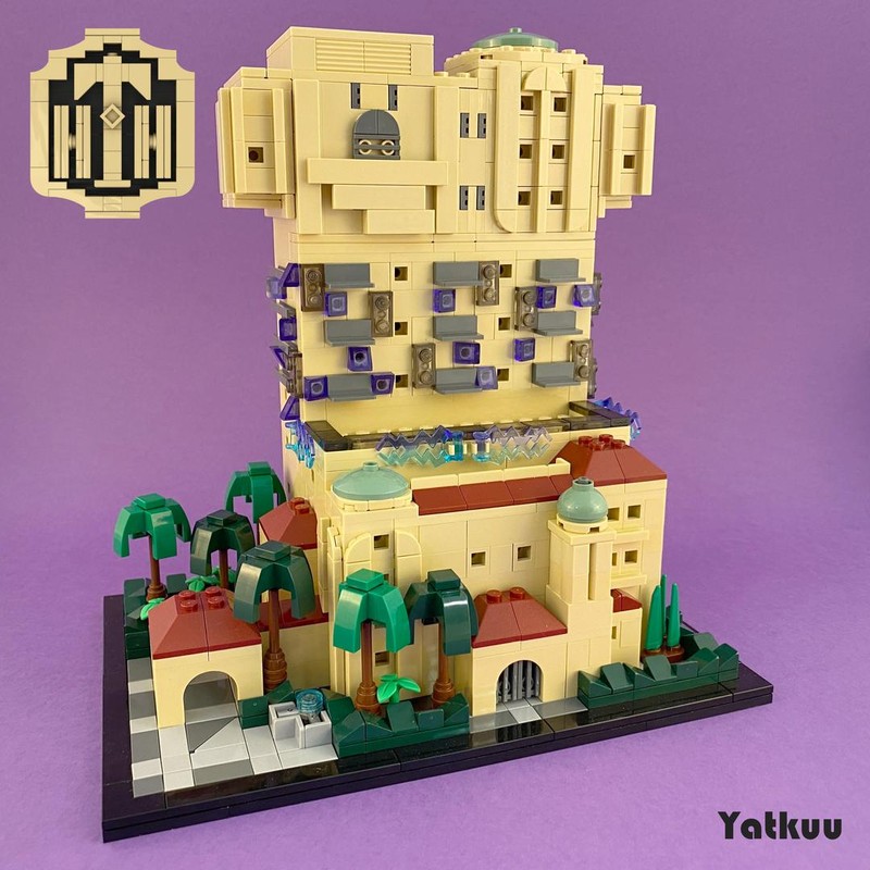 LEGO MOC mini Hollywood Tower Hotel by Yatkuu | Rebrickable - Build ...