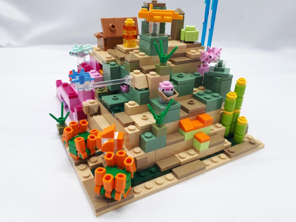 Lego Moc Axolotl Reef Xl By Iphigenie Rebrickable Build With Lego