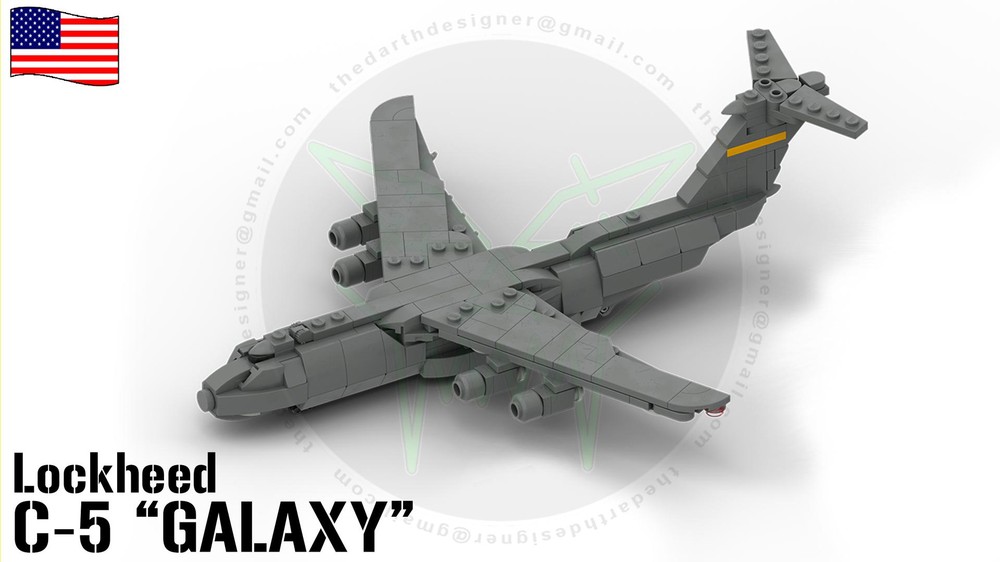 LEGO MOC Lockheed | C-5 GALAXY | Cargo - 1:300 Scale by DarthDesigner ...