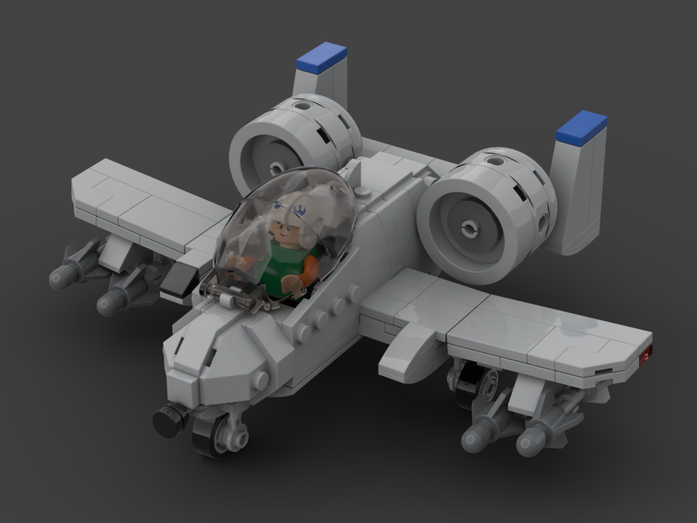 Lego Moc A 10 Warthog Chibi Jet By Legomaniajosh Rebrickable Build