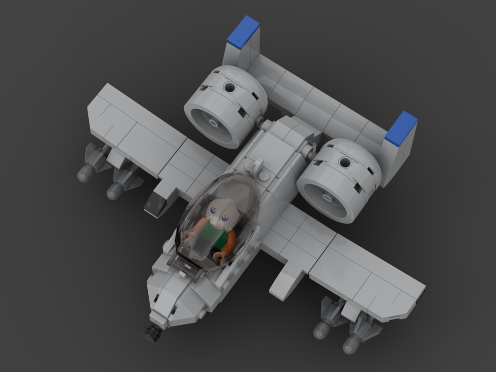 Lego Moc A 10 Warthog Chibi Jet By Legomaniajosh Rebrickable Build