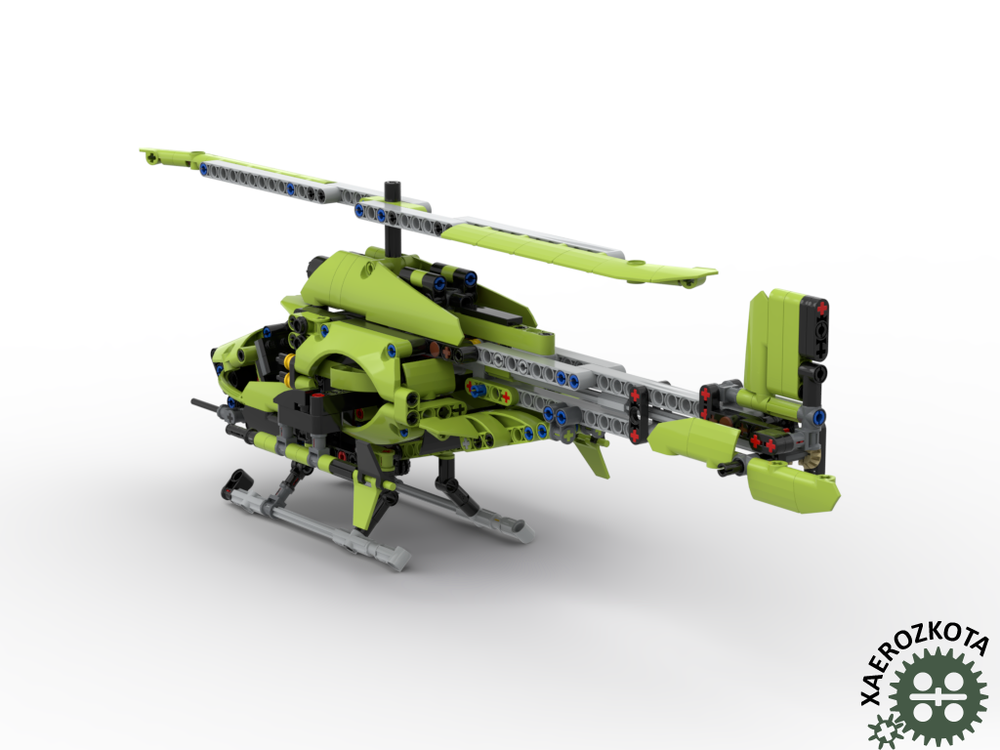 Lego Moc 42161 Model B Attack Helicopter By Xaerozkota Rebrickable