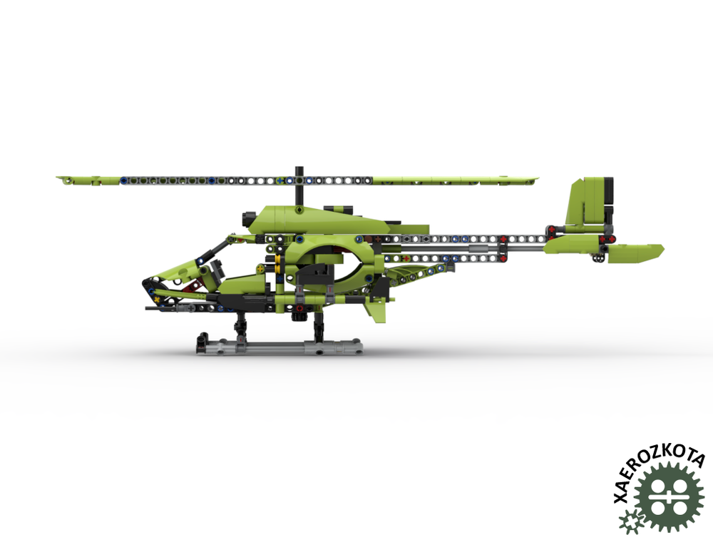 Lego Moc 42161 Model B Attack Helicopter By Xaerozkota Rebrickable