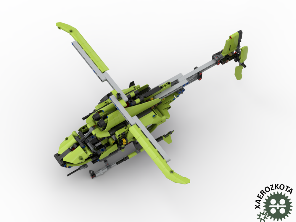 Lego Moc 42161 Model B Attack Helicopter By Xaerozkota Rebrickable