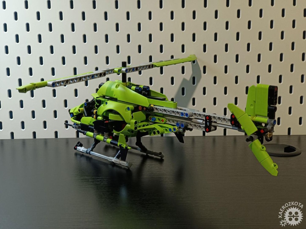 Lego Moc 42161 Model B Attack Helicopter By Xaerozkota Rebrickable