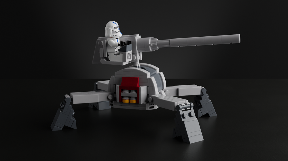 LEGO MOC Mini Av-7 cannon by Badger_ | Rebrickable - Build with LEGO