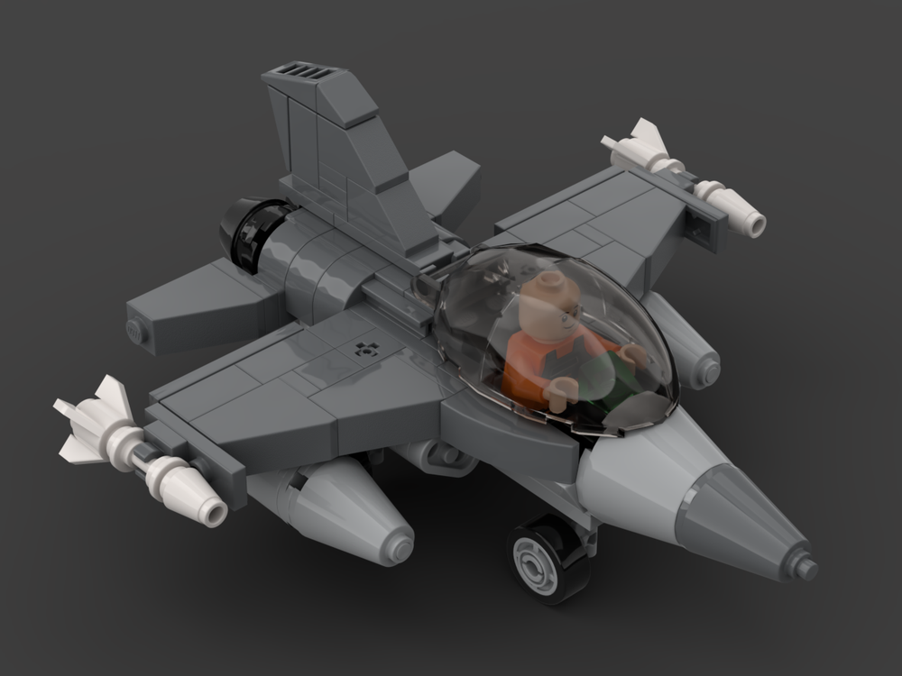 LEGO MOC ROCAF IDF chibi jet by legomania_josh | Rebrickable - Build ...