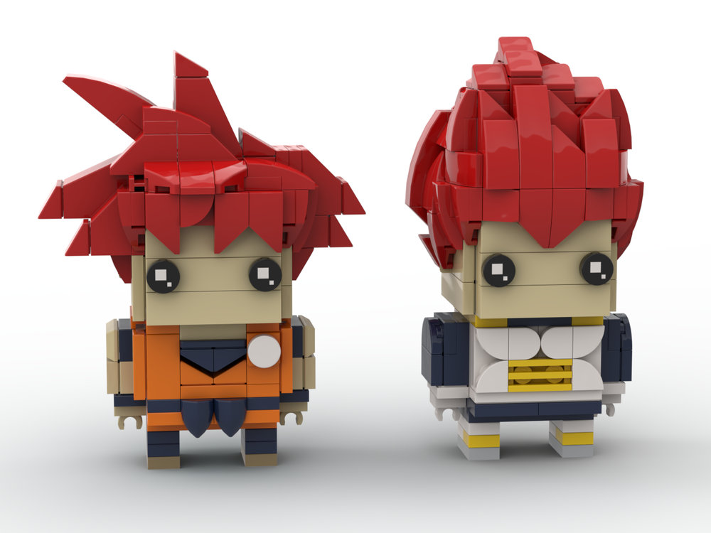 LEGO MOC Goku & Vegeta (Brickheadz) by Dorca | Rebrickable - Build with ...