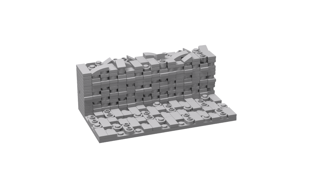 LEGO MOC-163234 Stone/Brick Wall by Tiggerljc | Rebrickable - Build ...