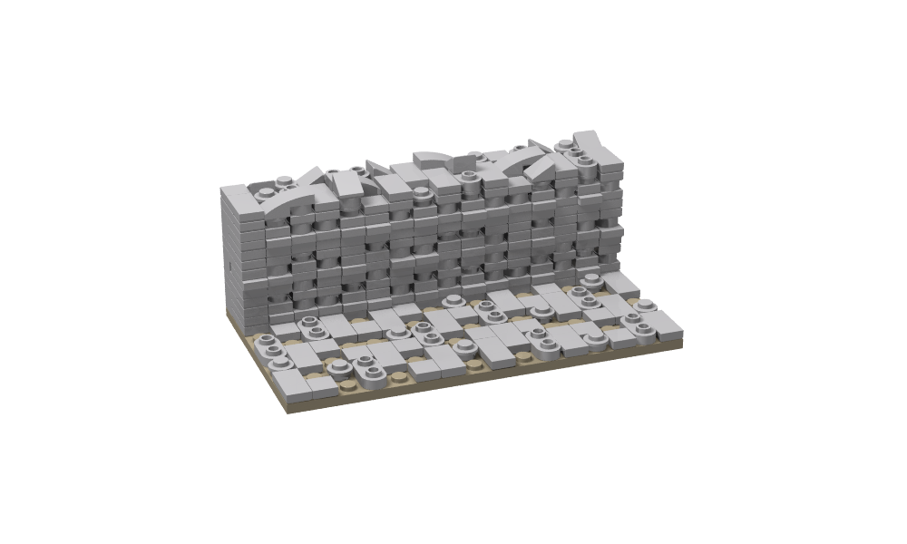 Lego Moc Stonebrick Wall By Tiggerljc Rebrickable Build With Lego