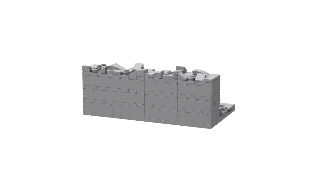 Lego Moc Stonebrick Wall By Tiggerljc Rebrickable Build With Lego