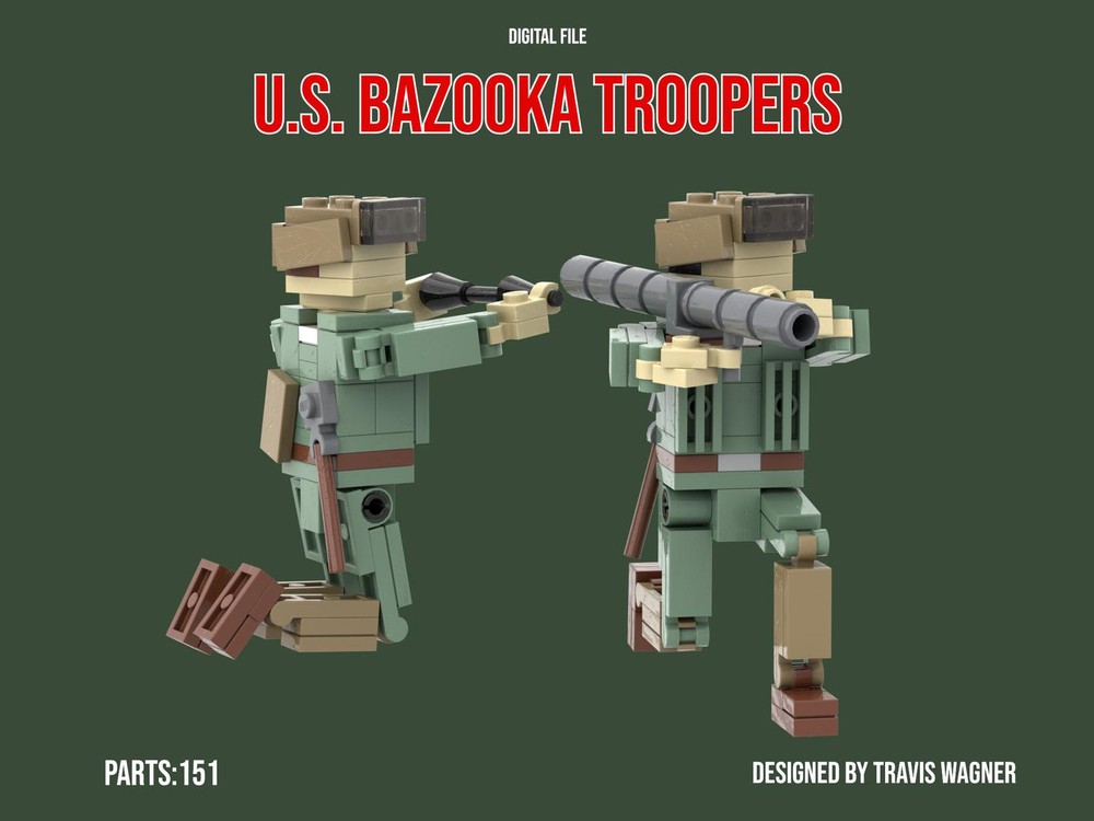 LEGO MOC US Bazooka Troopers (miniland scale) by Camobricktape ...