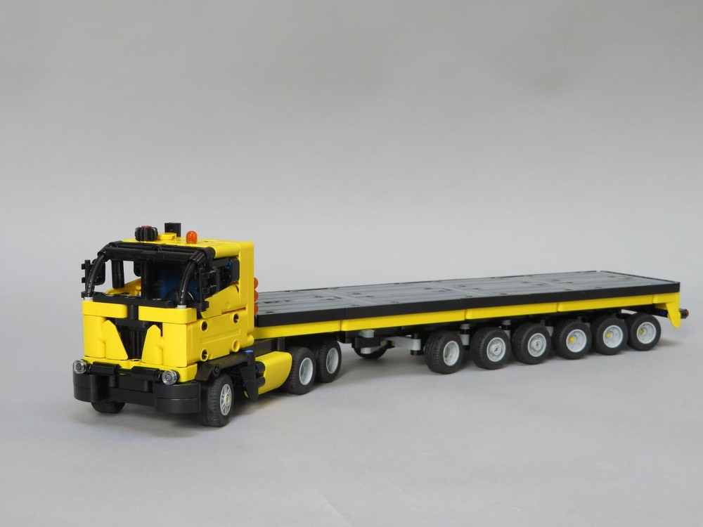 LEGO MOC Flatbed Trailer Truck For Counter Weight Transport by marthart ...