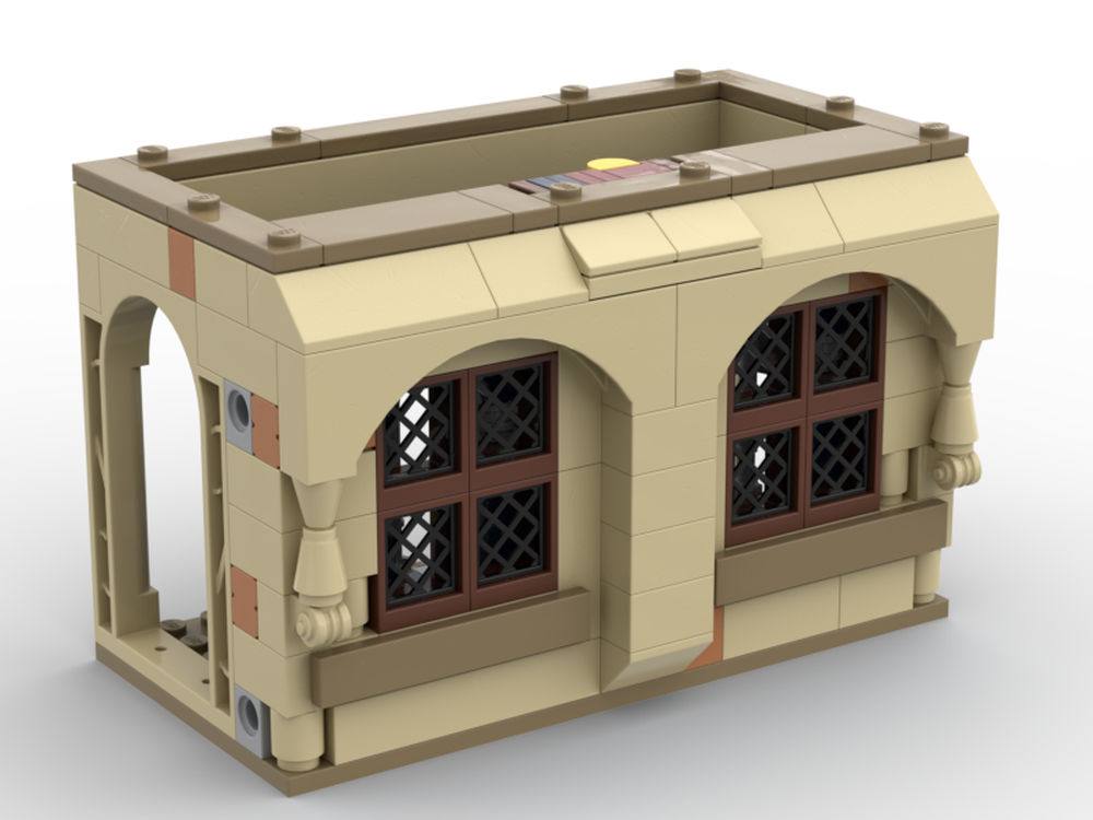 Lego Moc Hp Modular Blue Dorms By Gobsmack Rebrickable Build With