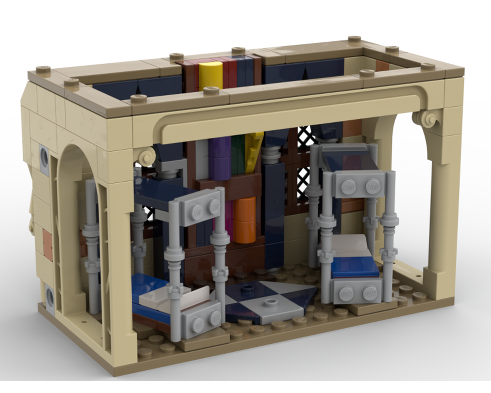 LEGO MOC HP Modular - Blue Dorms by Gobsmack | Rebrickable - Build with ...