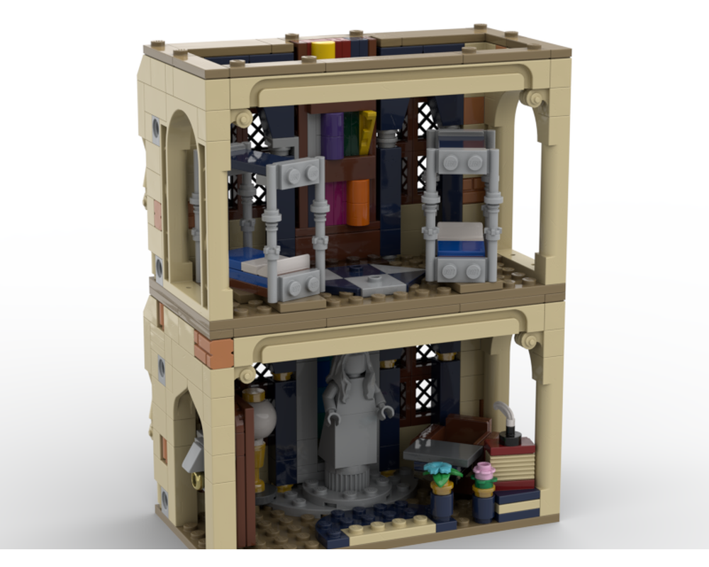 LEGO MOC HP Modular - Blue Dorms by Gobsmack | Rebrickable - Build with ...