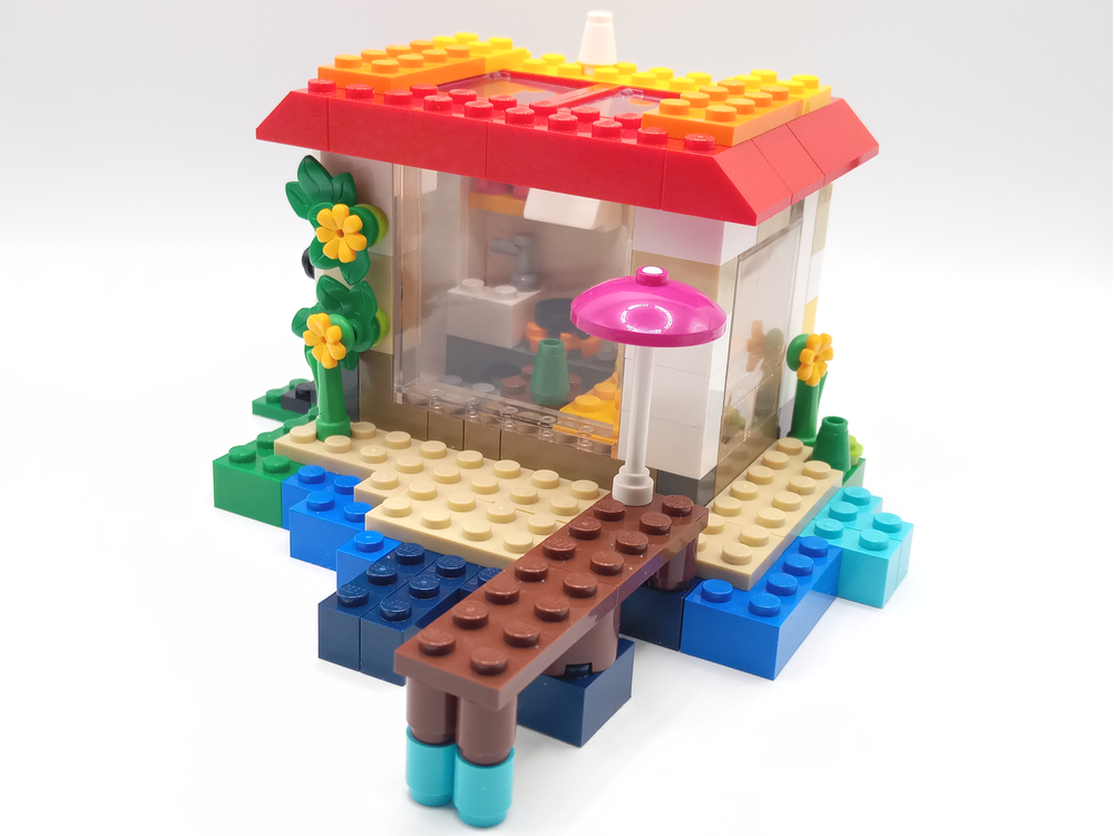 Lego Moc 40357 Bygglek Lakeside Cabin By Dafeld Rebrickable Build