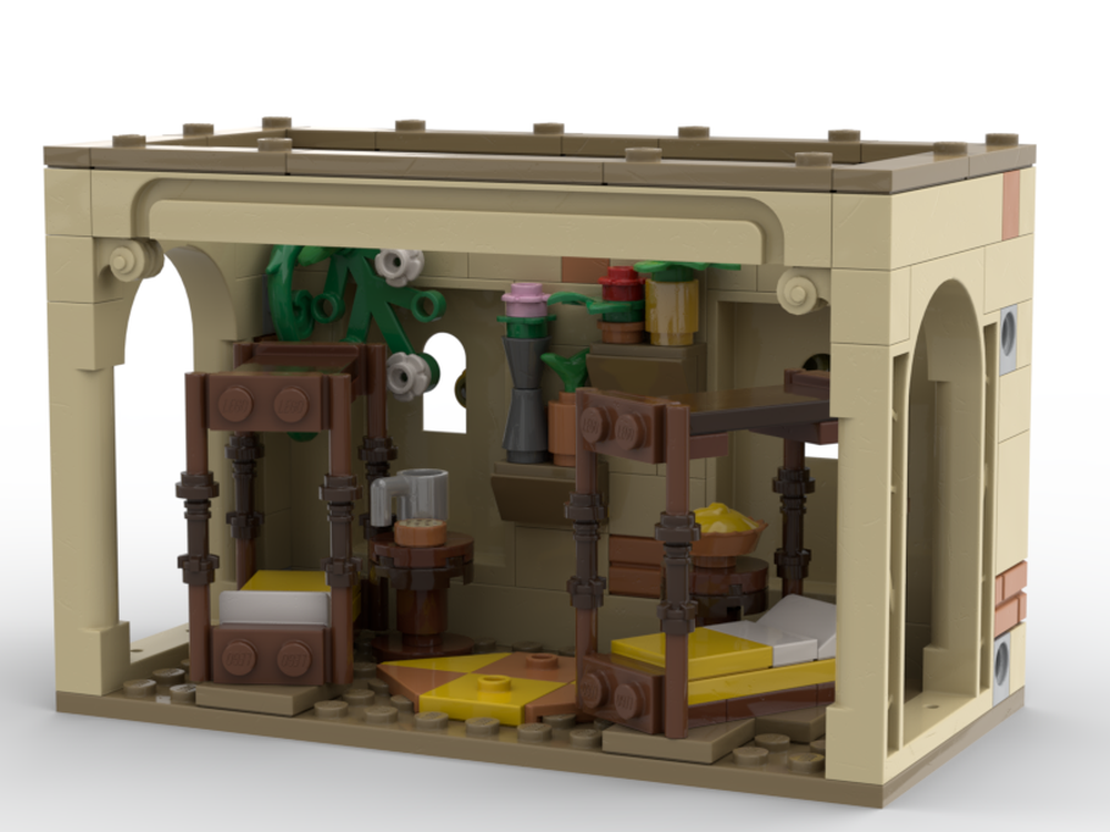 Lego Moc Hp Modular Yellow Dorms By Gobsmack Rebrickable Build