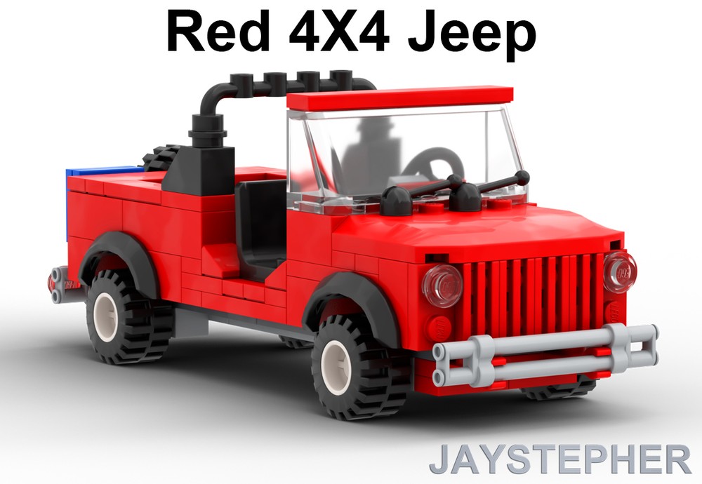 LEGO MOC Red 4x4 Jeep by jaystepher | Rebrickable - Build with LEGO