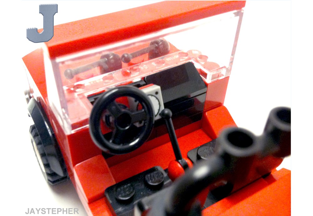 Lego Moc Red 4x4 Jeep By Jaystepher Rebrickable Build With Lego