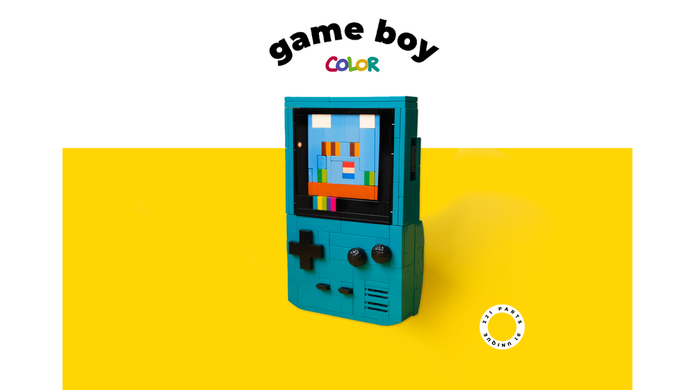 LEGO MOC LEGO Game Boy Color - Teal by click_lever | Rebrickable ...