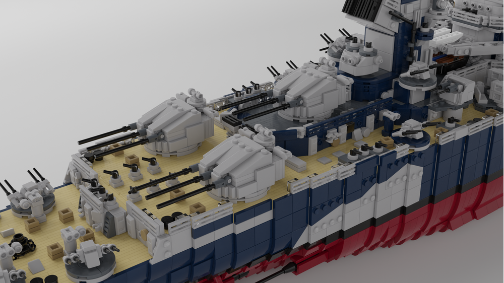 Lego Moc French Battleship Richelieu By Grafkoks Rebrickable Build