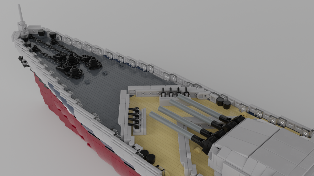 Lego Moc French Battleship Richelieu By Grafkoks Rebrickable Build