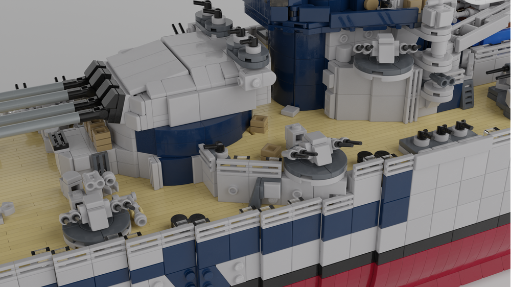 Lego Moc French Battleship Richelieu By Grafkoks Rebrickable Build