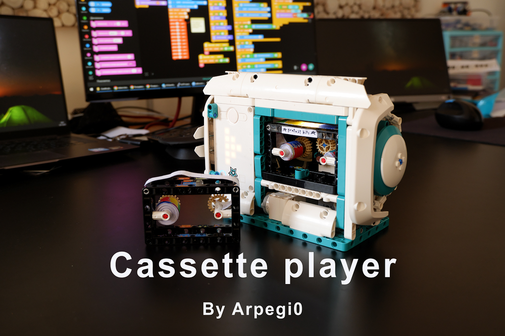 LEGO MOC Cassette player by Arpeggi0 | Rebrickable - Build with LEGO