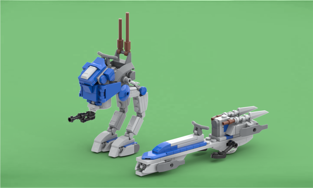 Lego Moc At Rt And Barc Speeder By Tiggerljc Rebrickable Build With