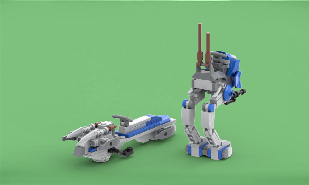 Lego Moc At Rt And Barc Speeder By Tiggerljc Rebrickable Build With