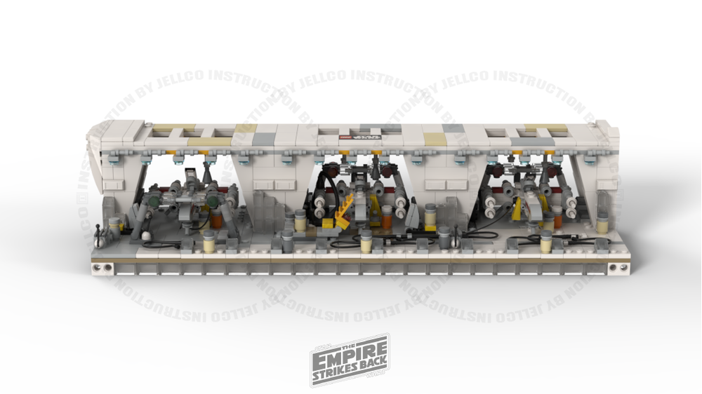 Lego Moc Micro Diorama Echo Base Part V Fighter By Jellco