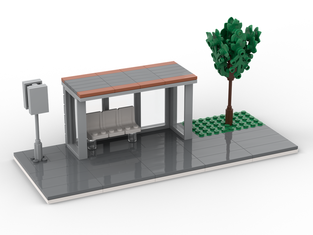 LEGO MOC bus stop by lxchlxn | Rebrickable - Build with LEGO