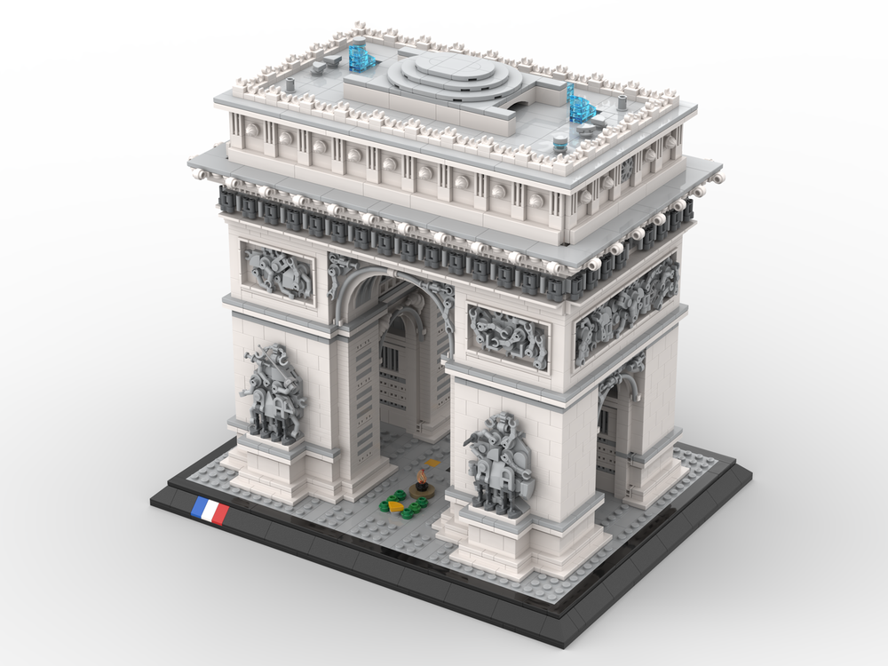 Lego Moc Arc De Triomphe By Archi3d Rebrickable Build With Lego