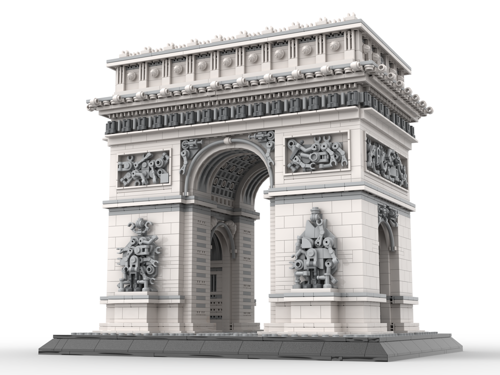 Lego Moc Arc De Triomphe By Archi3d Rebrickable Build With Lego