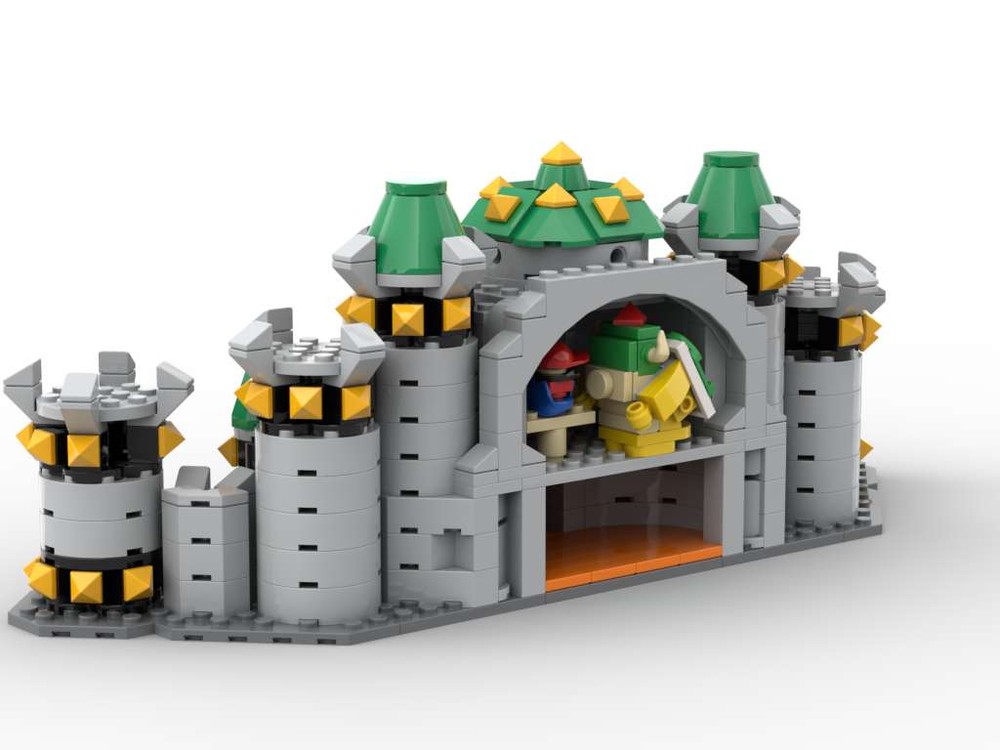 Lego Moc Bowser Castle By Glaberdeenbrickfigs Rebrickable Build