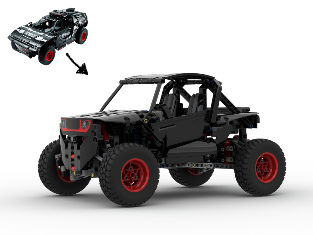 LEGO MOC 42160 C model Polaris RZR by gyenesvi | Rebrickable - Build ...