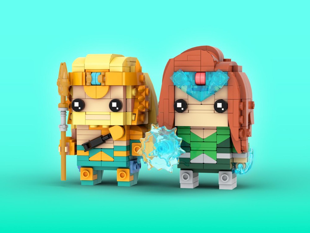 LEGO MOC Aqua Man & Mera Brickheadz LEGO MOC - DC by Eugenio Iacono ...