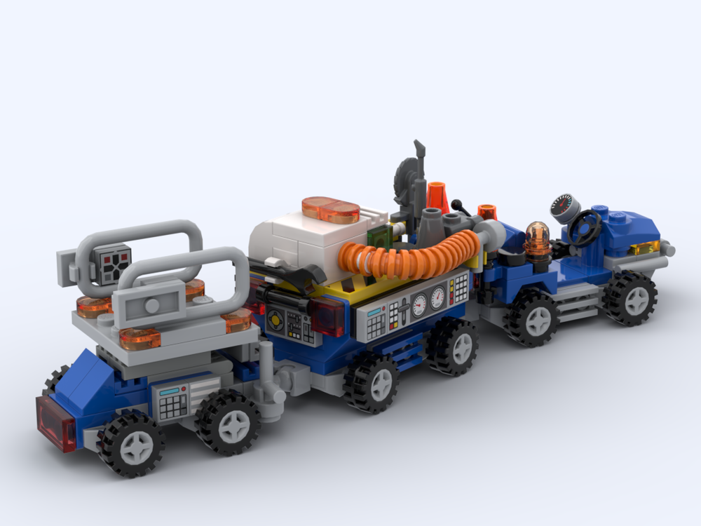 Lego Moc Classic Space Service Tractor By Varansk Rebrickable Build