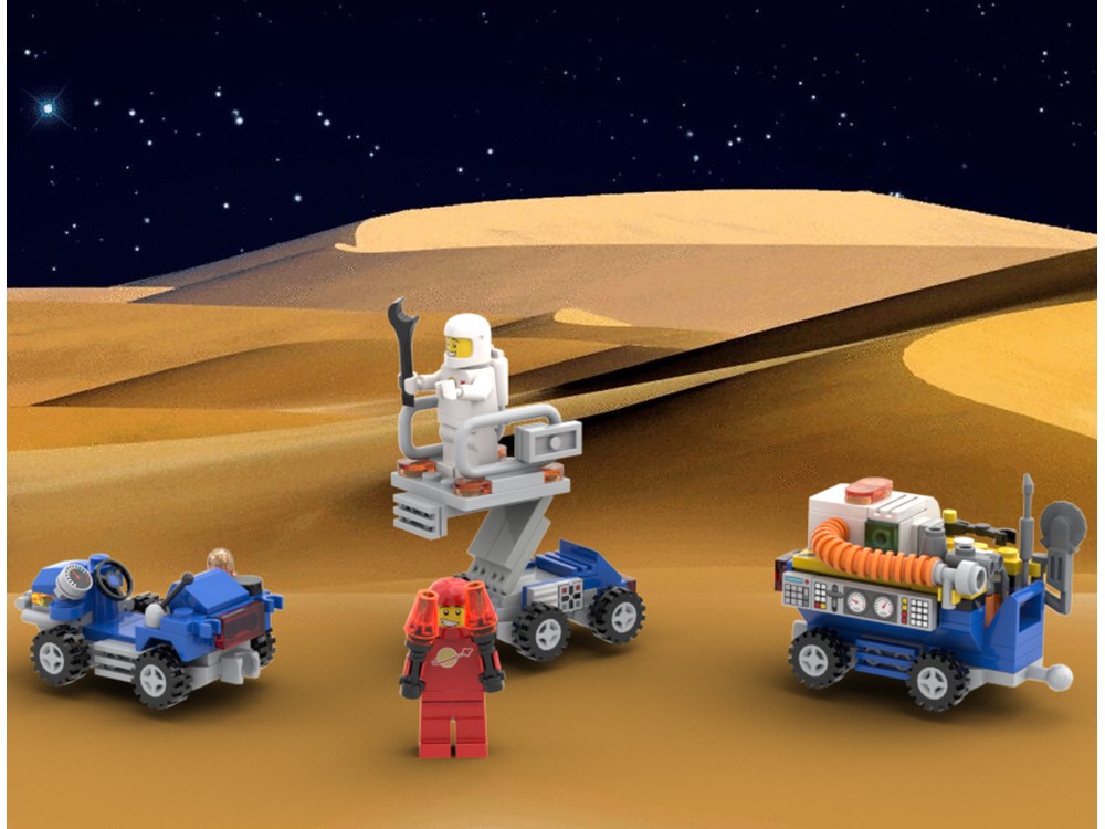 Lego Moc Classic Space Service Tractor By Varansk Rebrickable Build