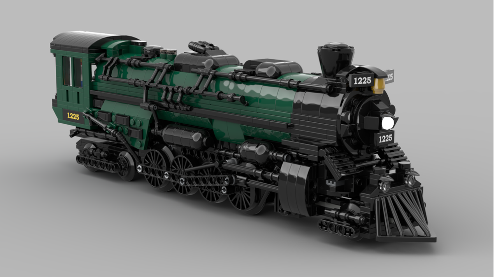 LEGO MOC Pere Marquette 1225 - Steam Locomotive and Coal Tender by ...