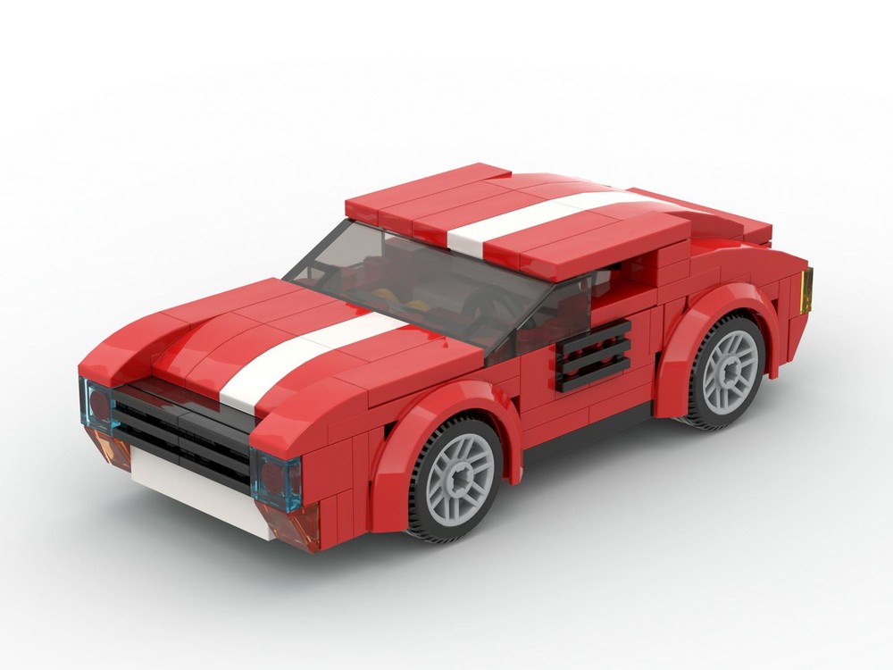LEGO MOC Red Muscle Car by The Bobby Brix Channel | Rebrickable - Build ...