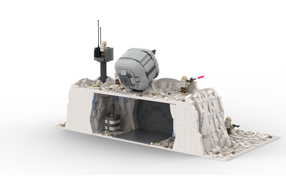 Lego Moc Sw Episode 5 Battle On Hoth Rebel Echo Base Gate Moc By