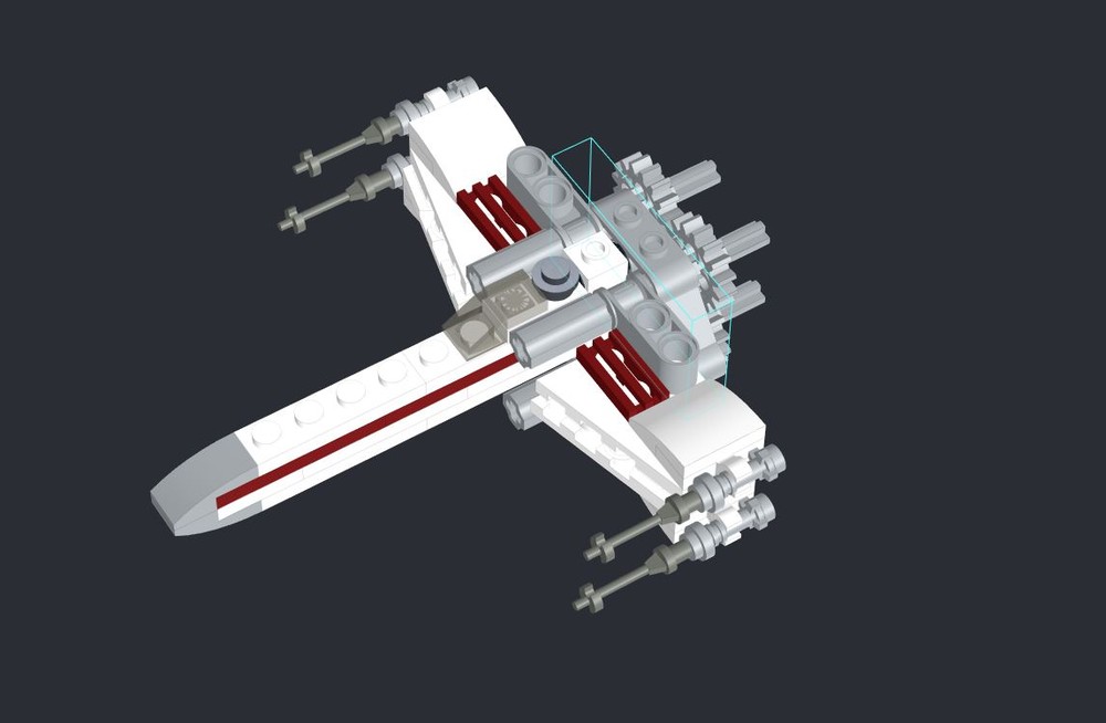 LEGO MOC 30654 X-Wing Starfighter with synchronized wing movement by jwheidmeijer | Rebrickable ...