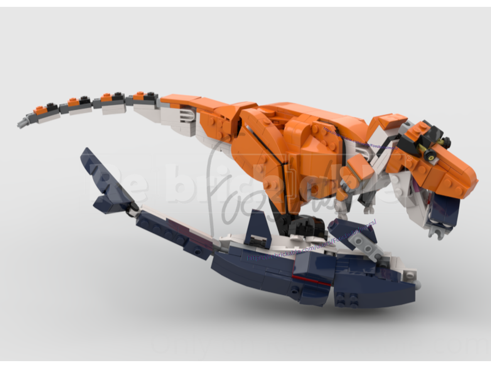 Lego Moc 31129 Tyrannosaurus Rex 132 Scale By Foosbubs Rebrickable