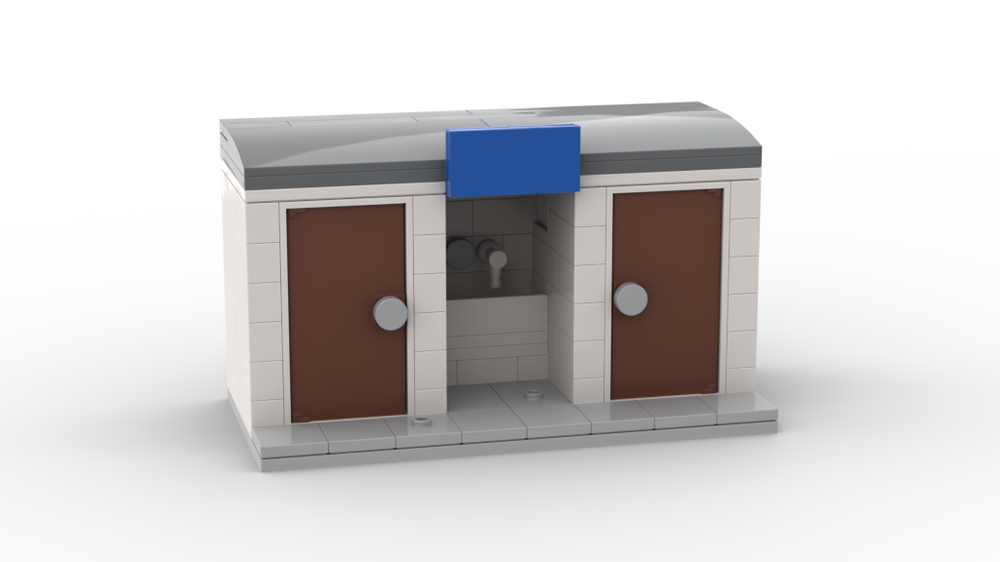 LEGO MOC Public Toilet by Feel The Bricks | Rebrickable - Build with LEGO