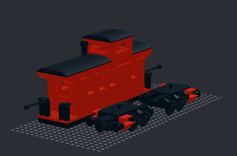LEGO MOC American Railroad Caboose by ColoradoTrainNerd | Rebrickable ...
