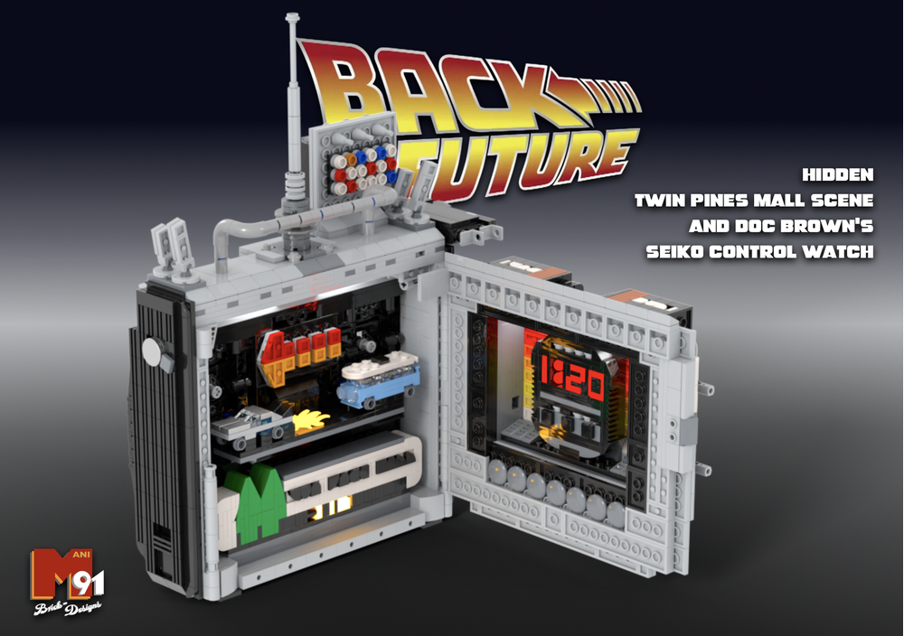 Lego Moc Doc Browns Delorean Remote Control By Mani91 Rebrickable