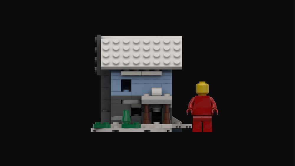Lego Moc Santa Visit 1200 House 2 By Lonxa Rebrickable Build With Lego